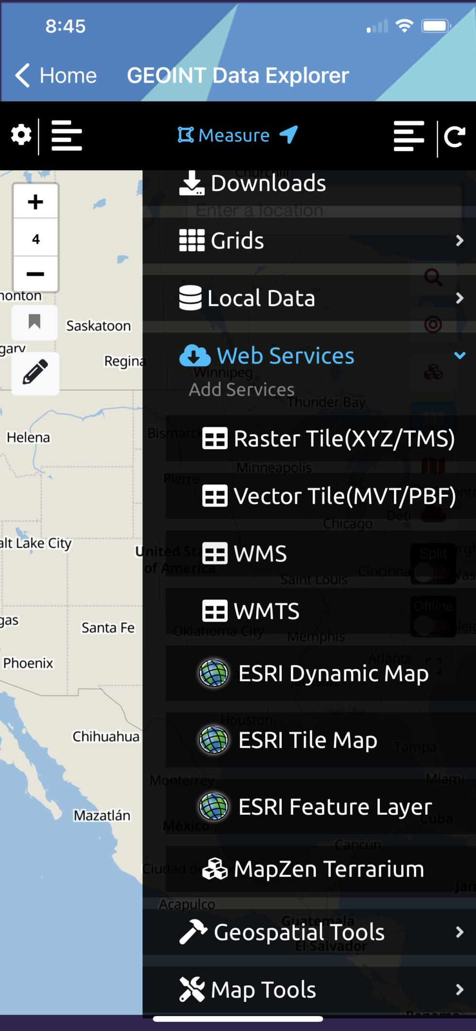 Mapping Web Services - GeoData Explorer App